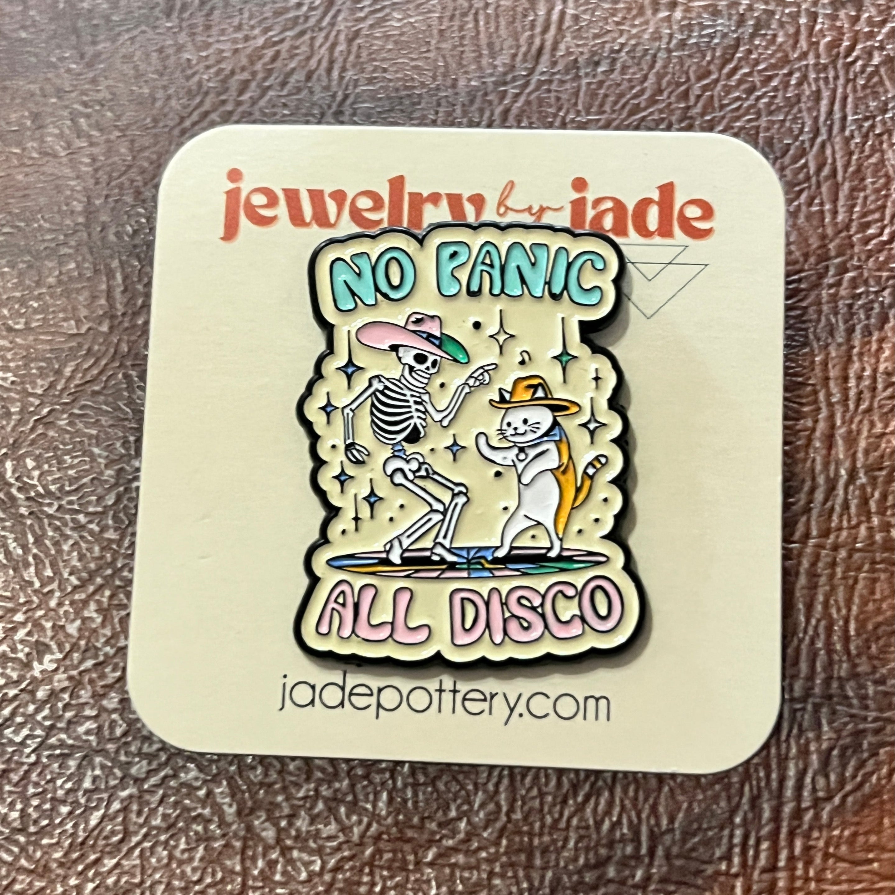 No Panic All Disco enamel pin FREE SHIPPING OVER $45 – Jade Pottery
