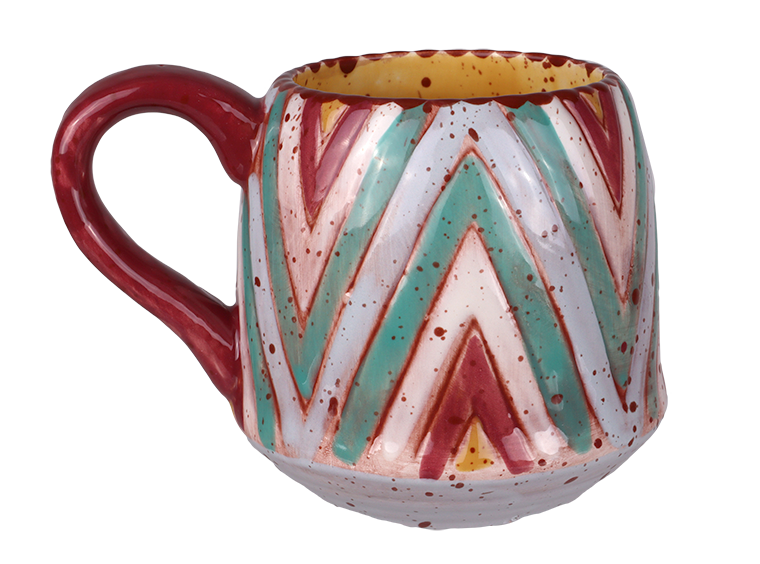 Twisted Chevron Mug – Jade Pottery