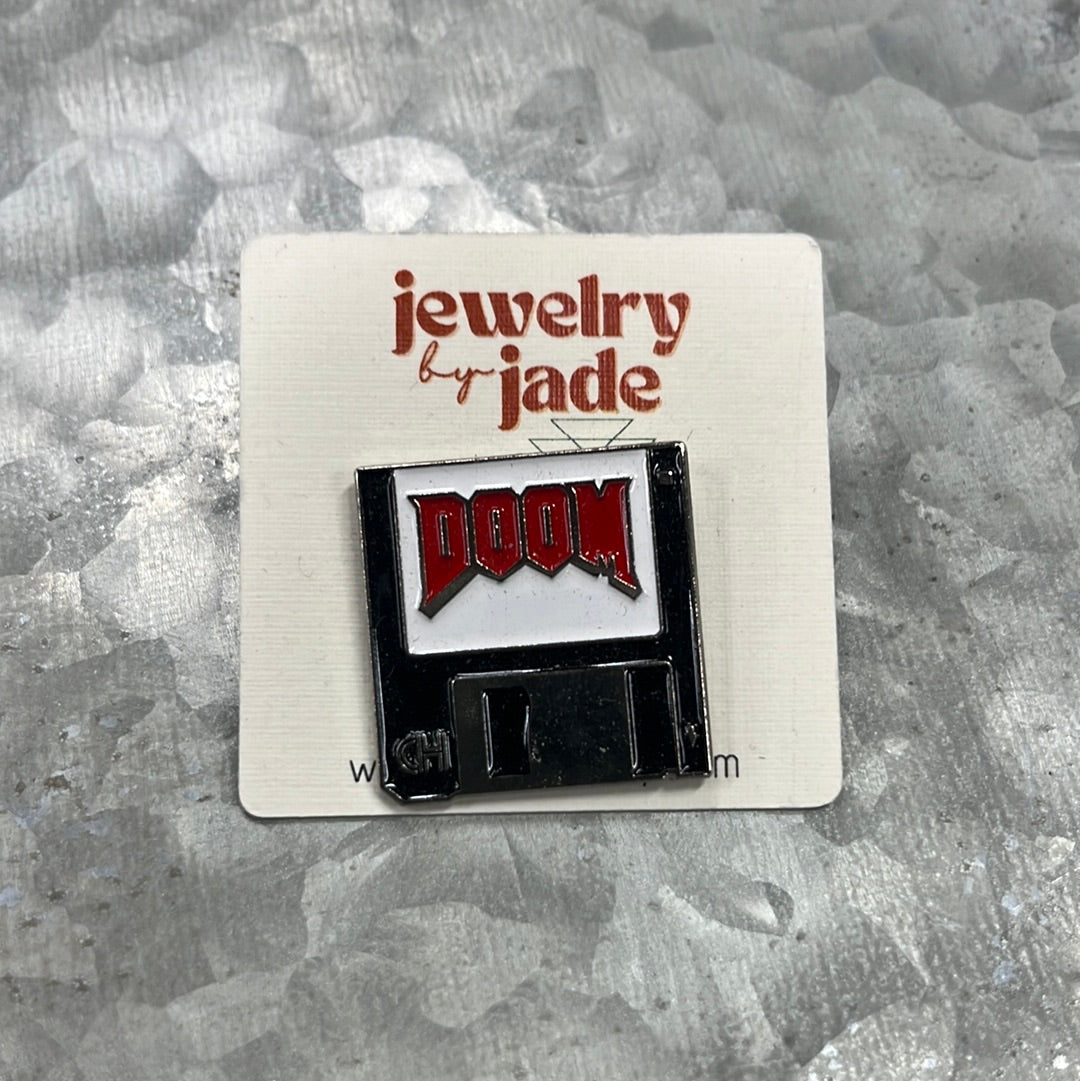 Doom Video game enamel pin gamer gift – Jade Pottery