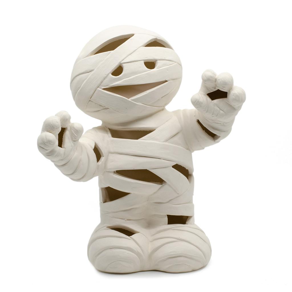 MUMMY LANTERN bisque ready to paint – Jade Pottery