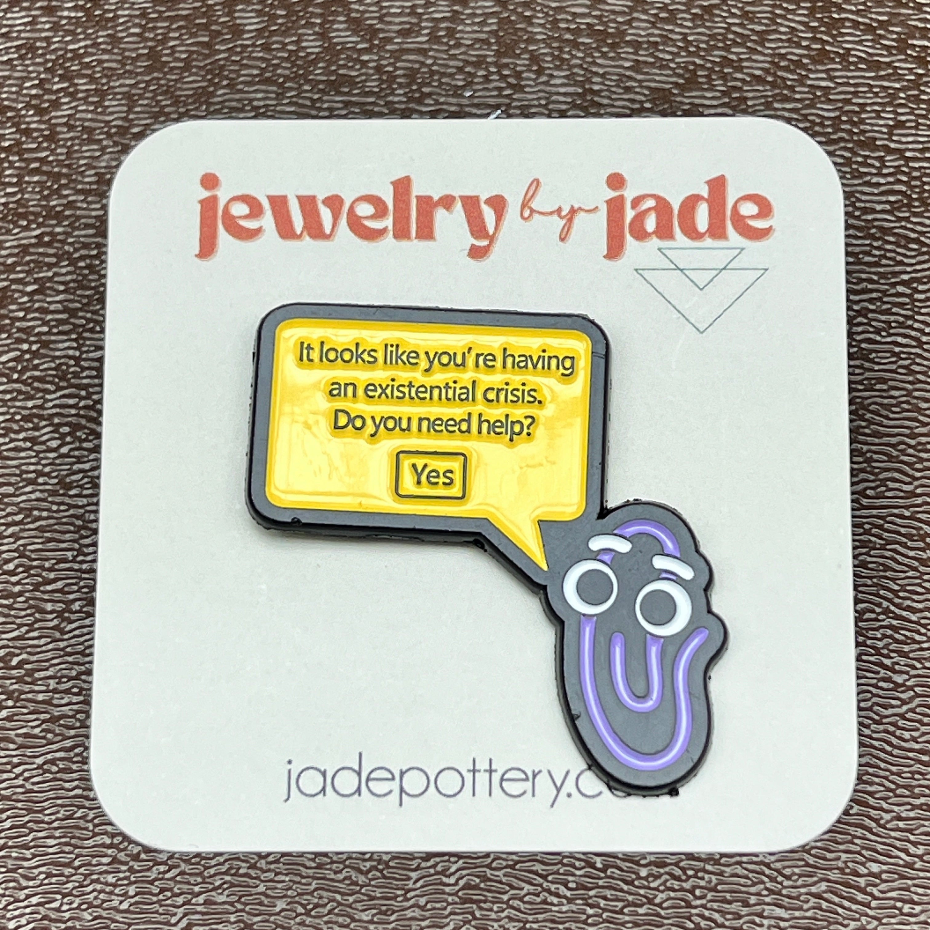 Paperclip Microsoft "clippy" enamel pin FREE SHIPPING OVER $45 – Jade ...